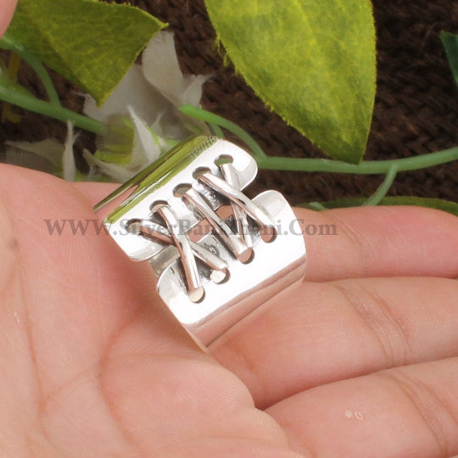 Solid Silver Band Ring Plain Silver Band 925 Sterling Solid | Etsy