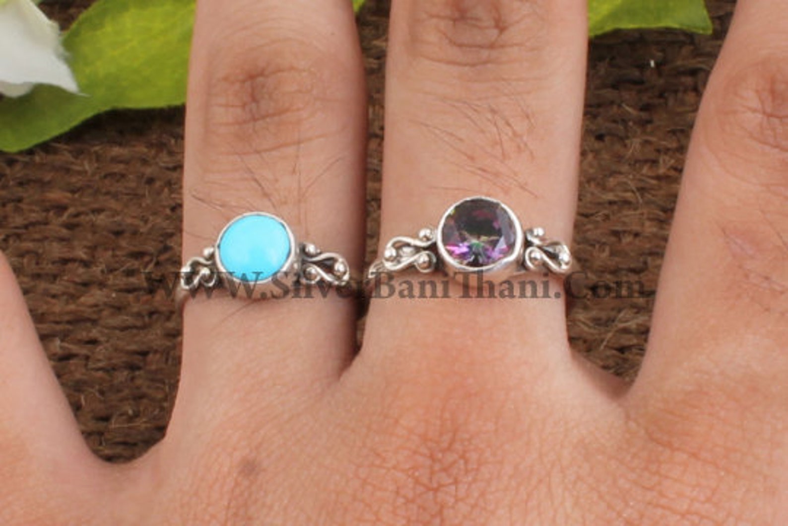 Multi Stone Ring 925 Sterling Silver Ring Handmade Ring | Etsy