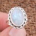 Rainbow Moonstone Oval Shape Gemstone Silver Ring 925 Sterling Solid ...