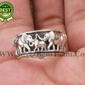 Buy Spinner Ring,elephant Design Spinner Band Ring 925 Sterling ...
