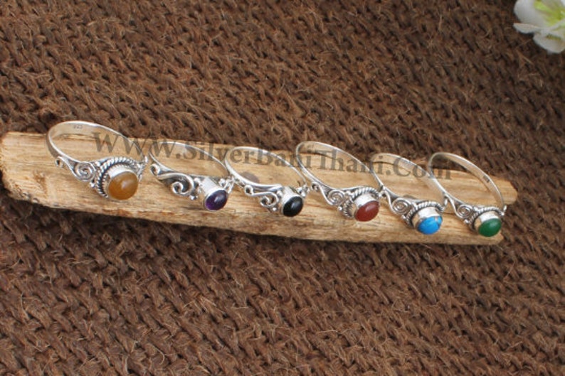 Multi Stone Ring 925 Sterling Silver Ring Gift Item Ring - Etsy