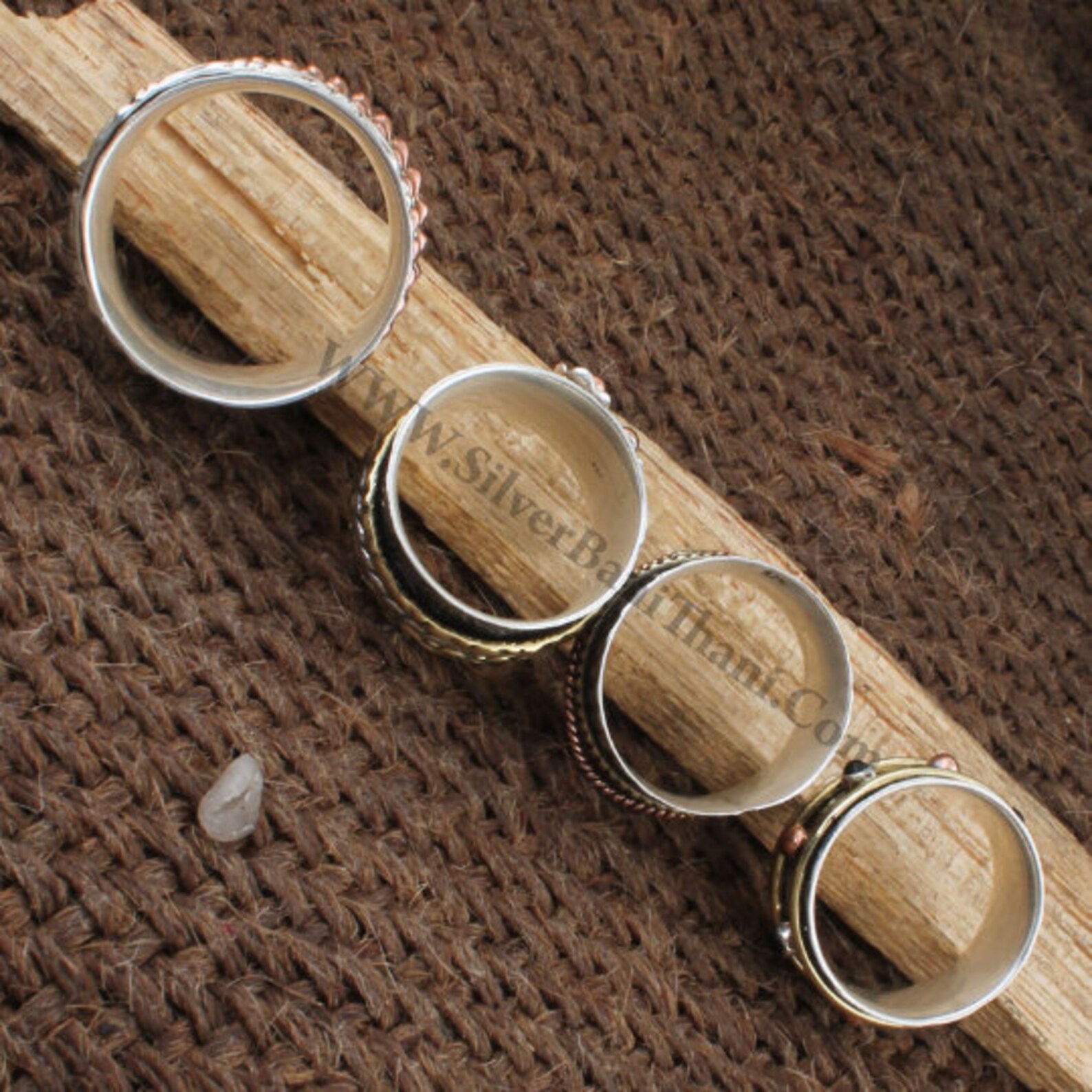 Combo Rings Spinner Rings 925 Sterling Solid Silver Rings | Etsy