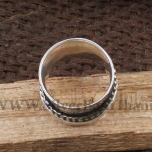 Spinner Ring, Two Tone Band Ring, Handmade Band Ring, Antique Spinner ...