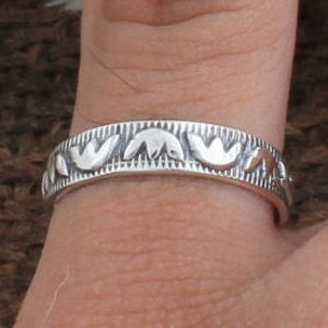 Sterling Silver Ring, Round Shape Band Ring, Best Gift Item Ring ...