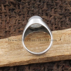 Rainbow Moonstone Oval Shape Gemstone Silver Ring 925 Sterling Silver ...