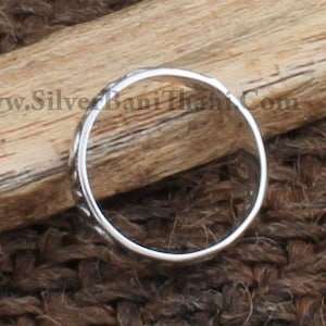 Sterling Silver Ring, Round Shape Band Ring, Best Gift Item Ring ...