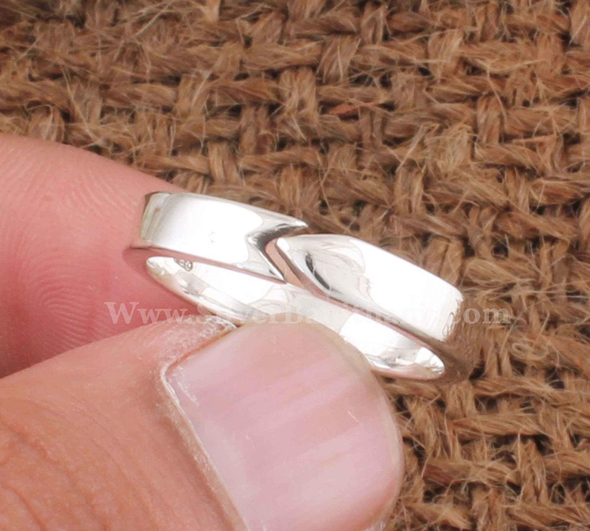 Solid 925 Sterling Silver Dainty Vintage Adjustable Ring for - Etsy