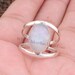 Rainbow Moonstone Oval Shape Gemstone Silver Ring 925 - Etsy