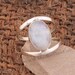 Rainbow Moonstone Oval Shape Gemstone Silver Ring 925 - Etsy