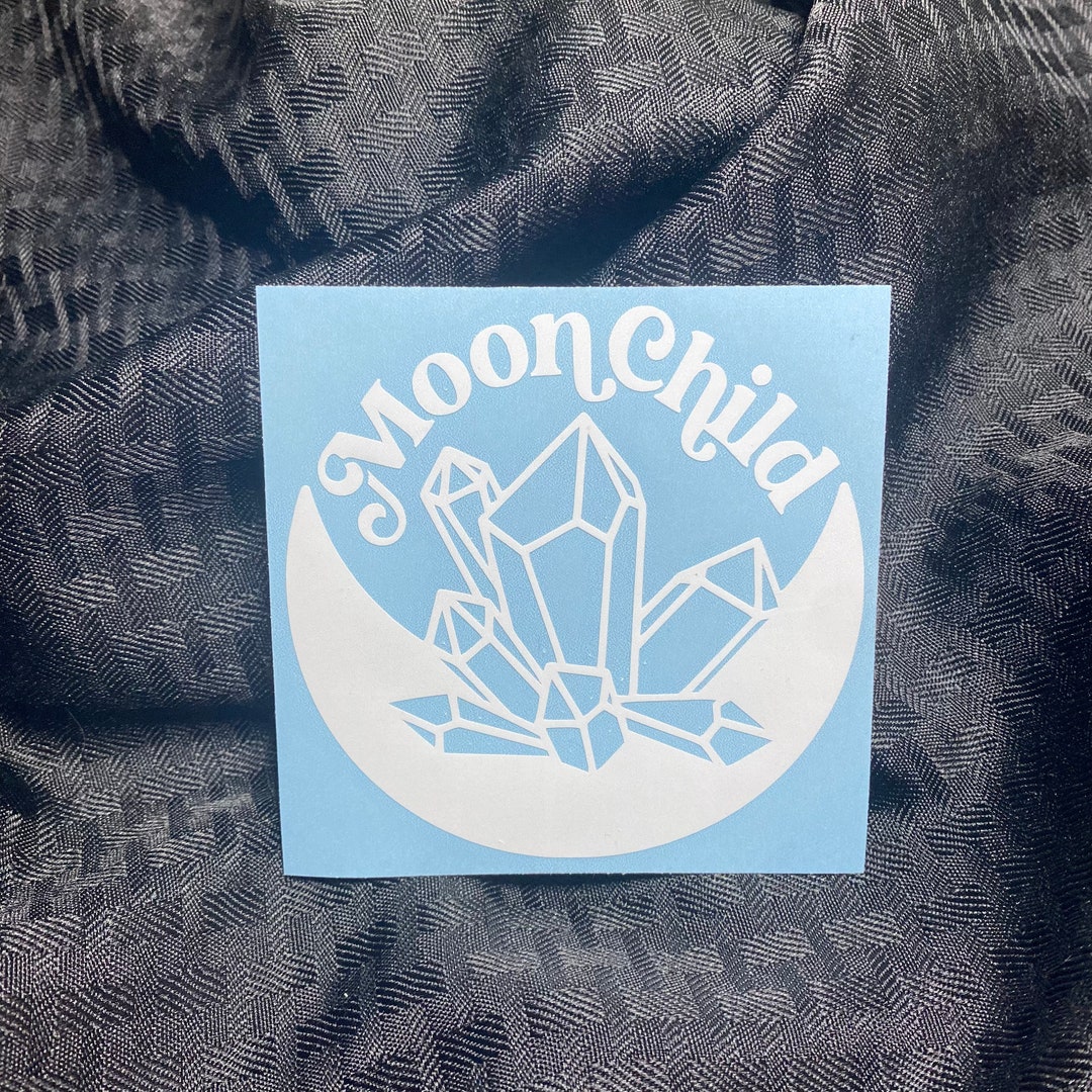 Moon Child Vinyl Sticker Decal - Etsy