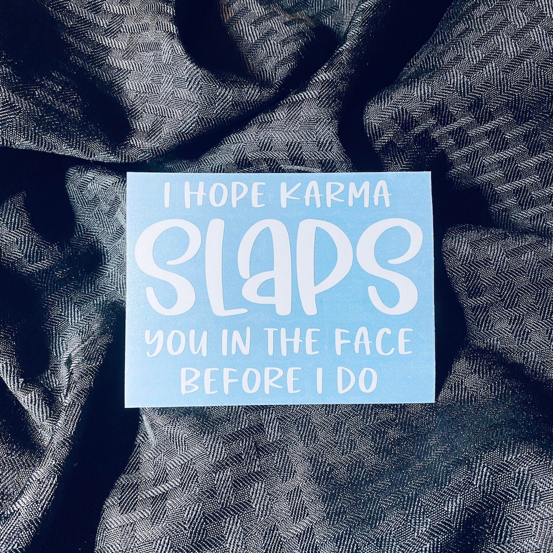 Karma Vinyl Sticker - Etsy