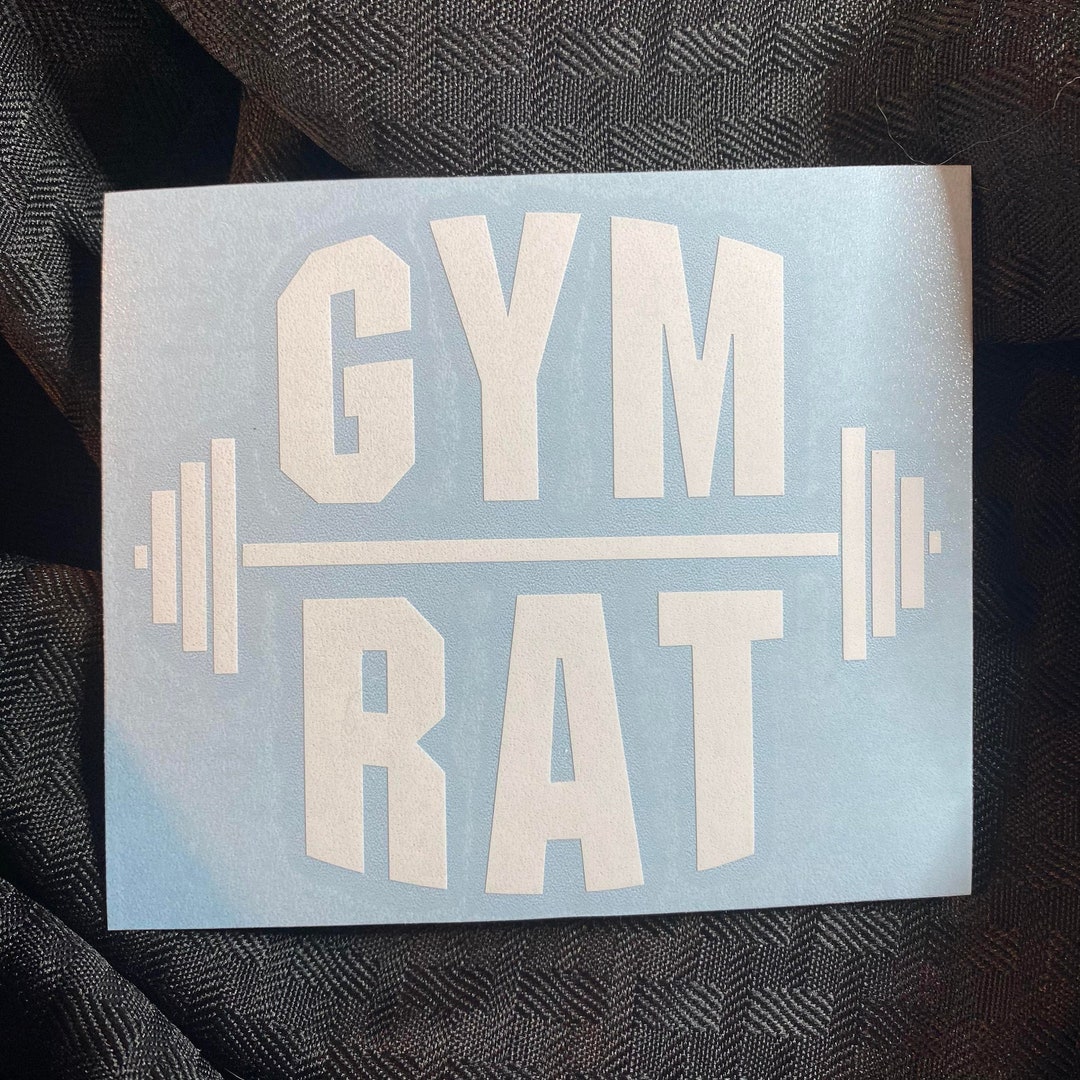 Gym Rat Vinyl Decal Sticker - Etsy