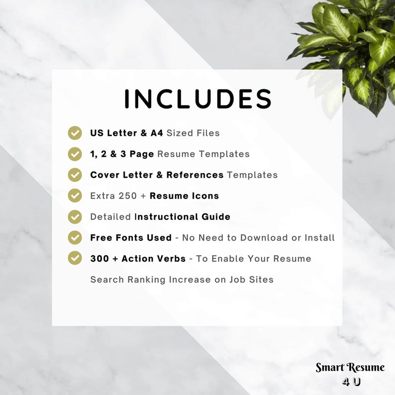 Professional Resume Template Word Instant Download, Modern Resume ...