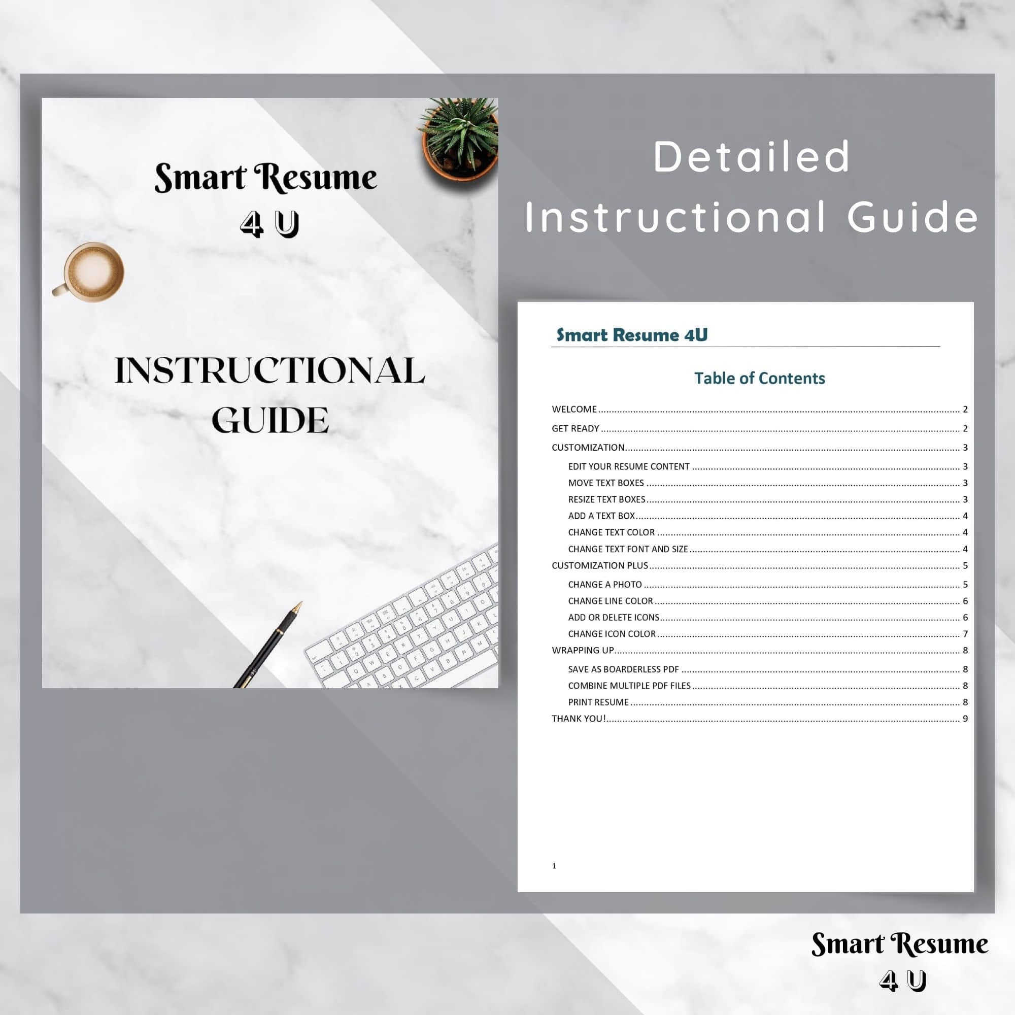 Mint Resume Template for Word |1,2,3 Page Resume With Cover Letter for ...