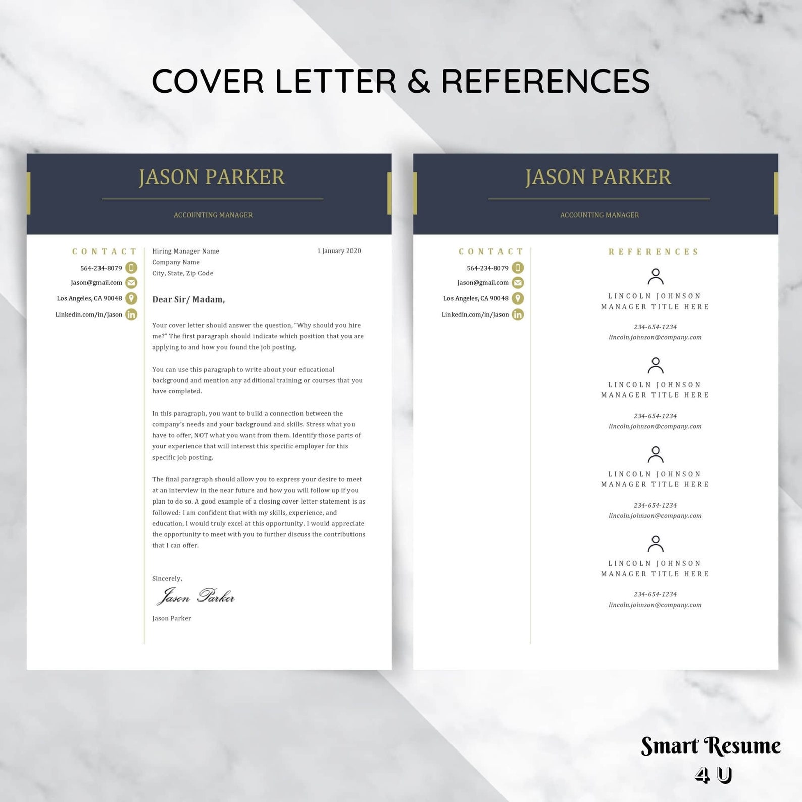 Professional Resume Template Word Instant Download, Modern Resume ...