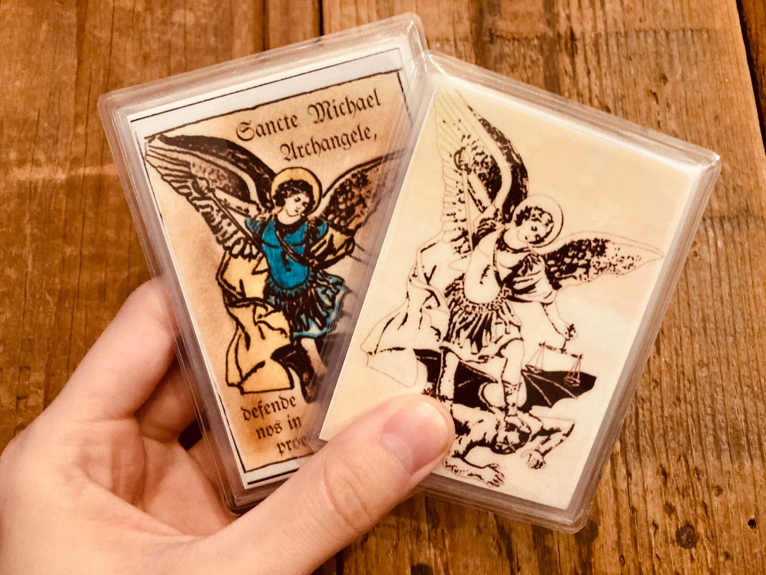 Saint Michael Holy Card Set. - Etsy
