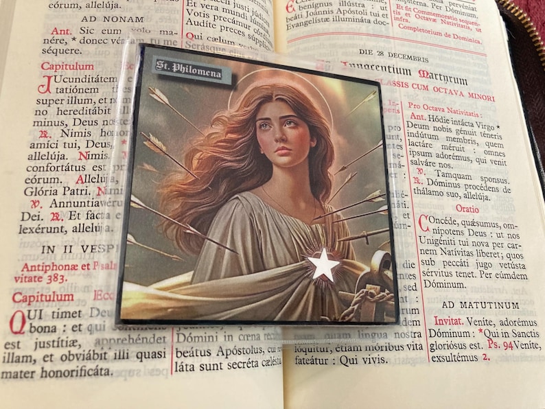 Saint Philomena, Greek Princess, Virgin Martyr, Holy Card - Etsy