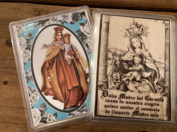 Our Lady of Mount Carmel Holy Card. - Etsy