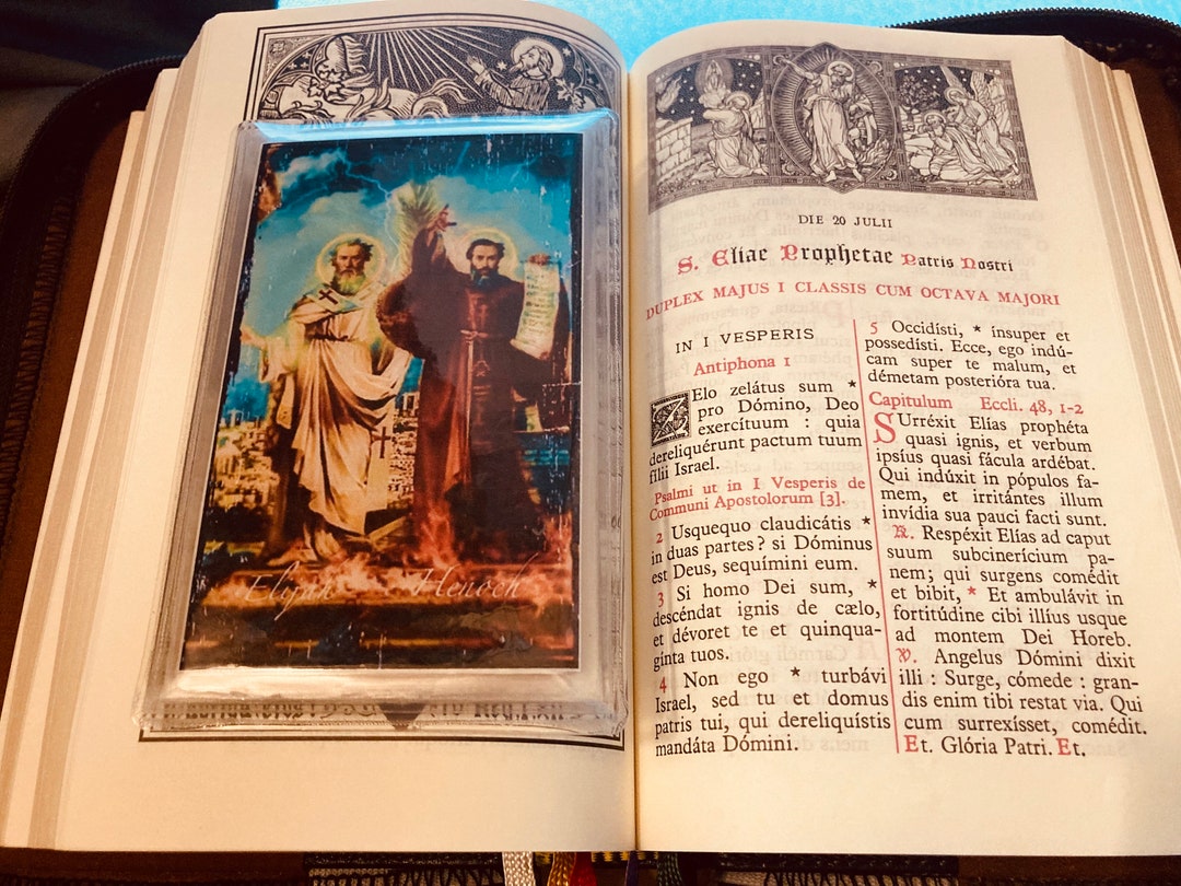 Prophets Elijah and Henoch Return Holy Card (two Witnesses) - Etsy