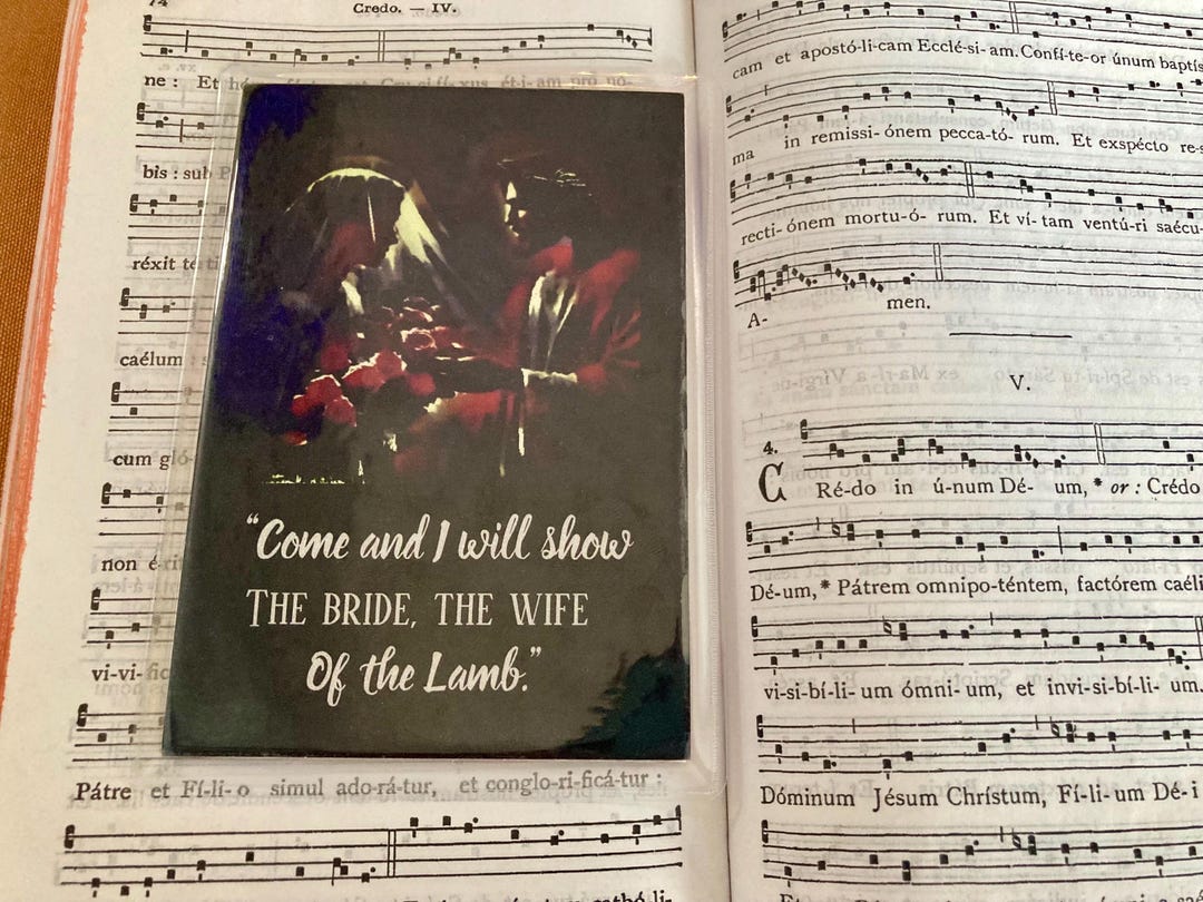 Bride of the Lamb Holy Card - Etsy