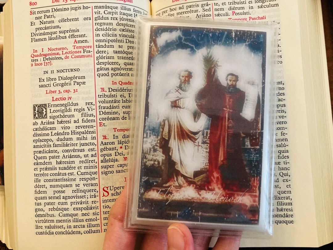 Return of Elijah and Henoch! Two Witnesses Holy Card - Etsy