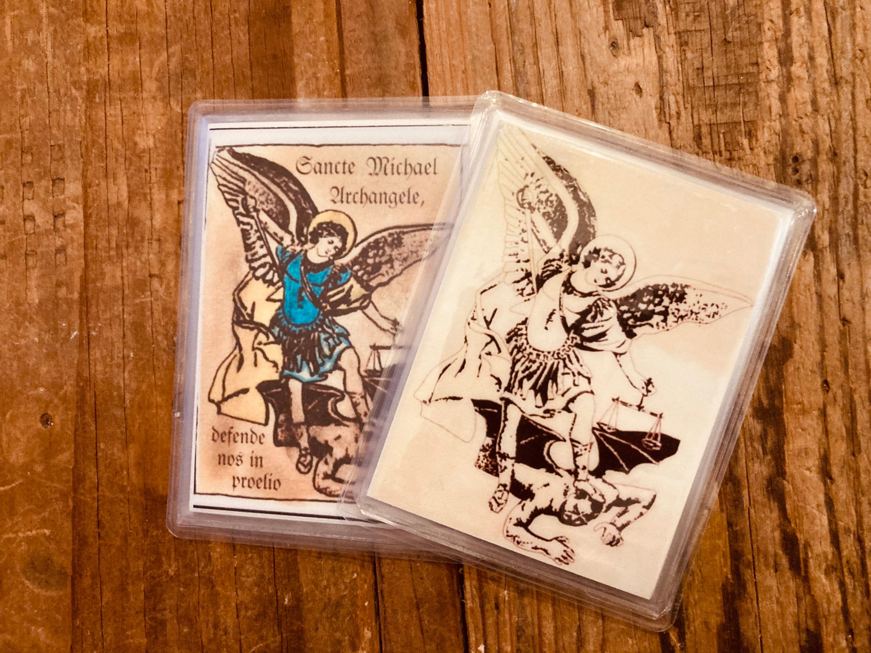 Saint Michael Holy Card Set. - Etsy