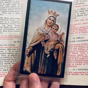 Our Lady of Mount Carmel Holy Card With Apocalypse 11 Reference. - Etsy