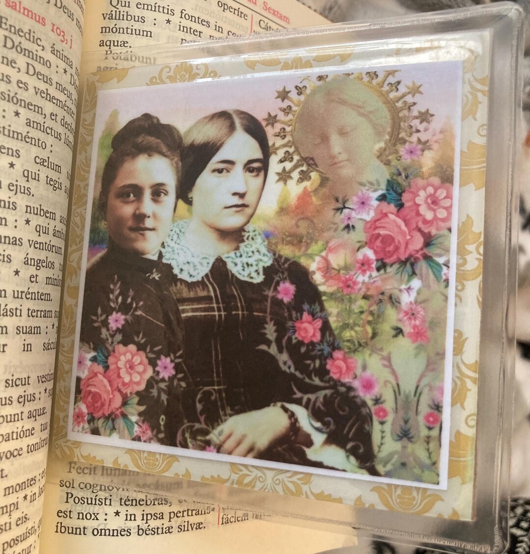 Therese and Her Mother Zelie Martin Holy Card - Etsy