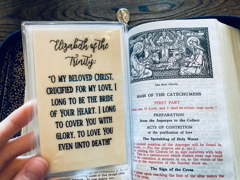 Elizabeth of the Trinity Holy Card. - Etsy