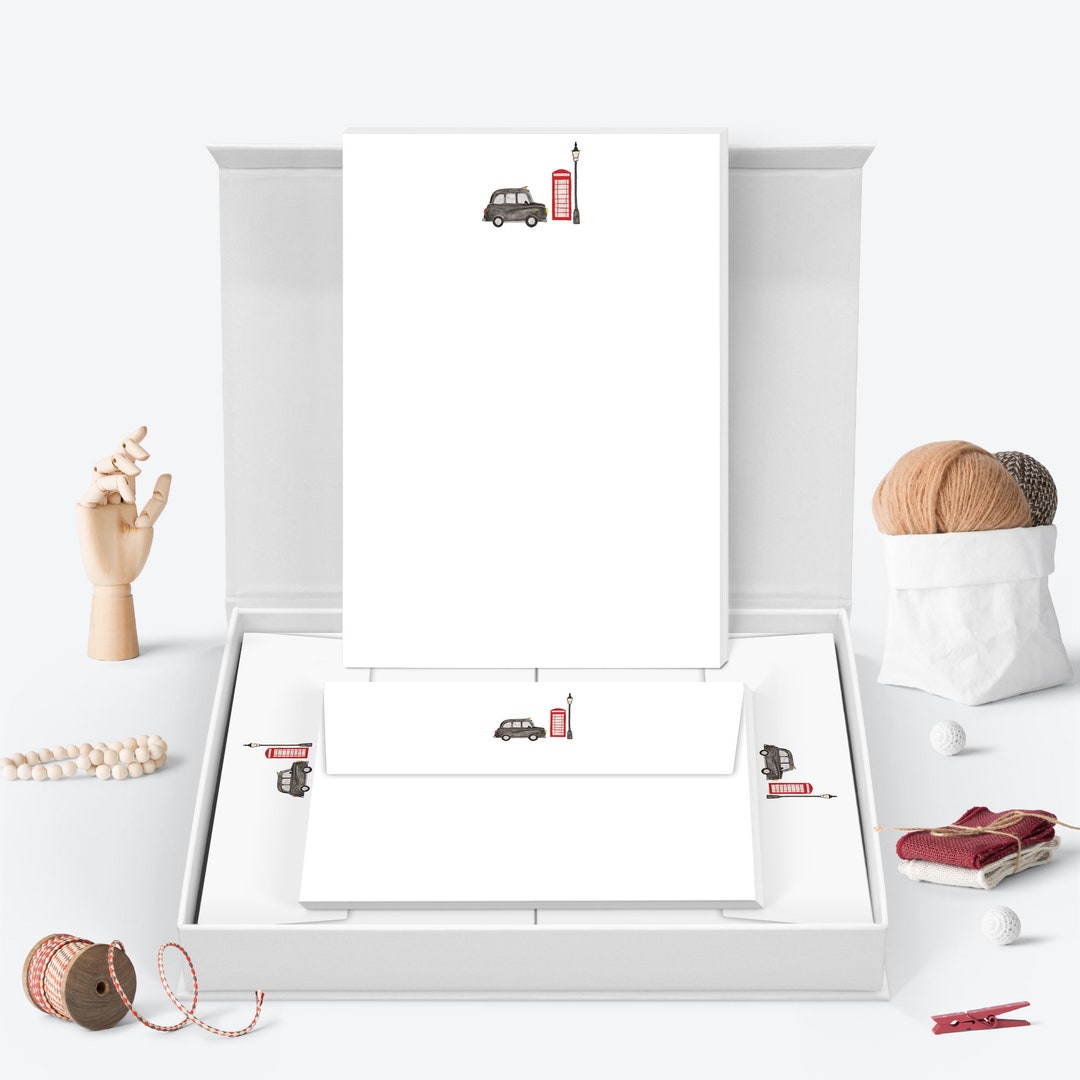 Me Loovely London Icon Letter Writing Paper and Envelopes Set - A5 Size ...