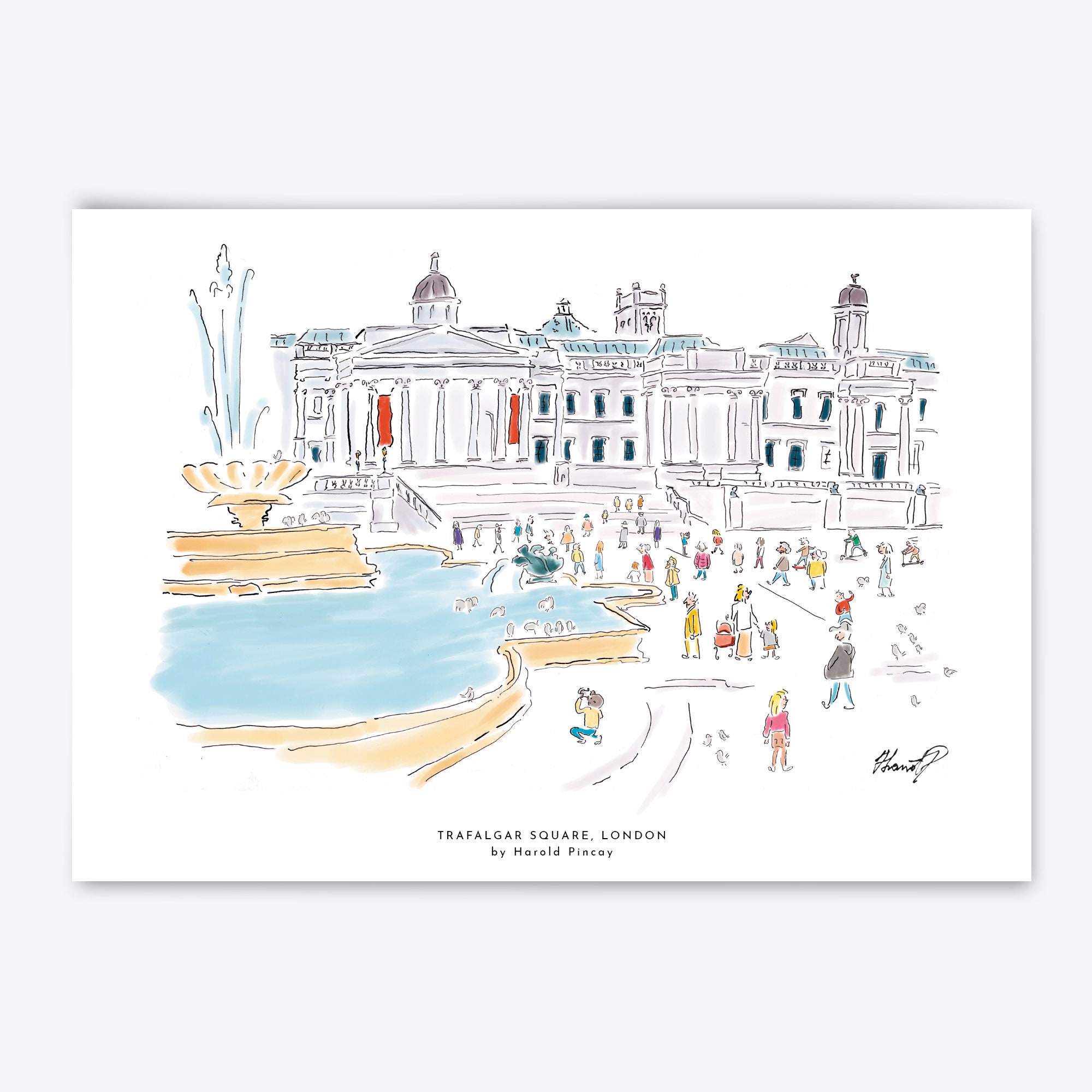 London Perspectives Set of 5 Printed Cards Printed on 300gsm Munken ...