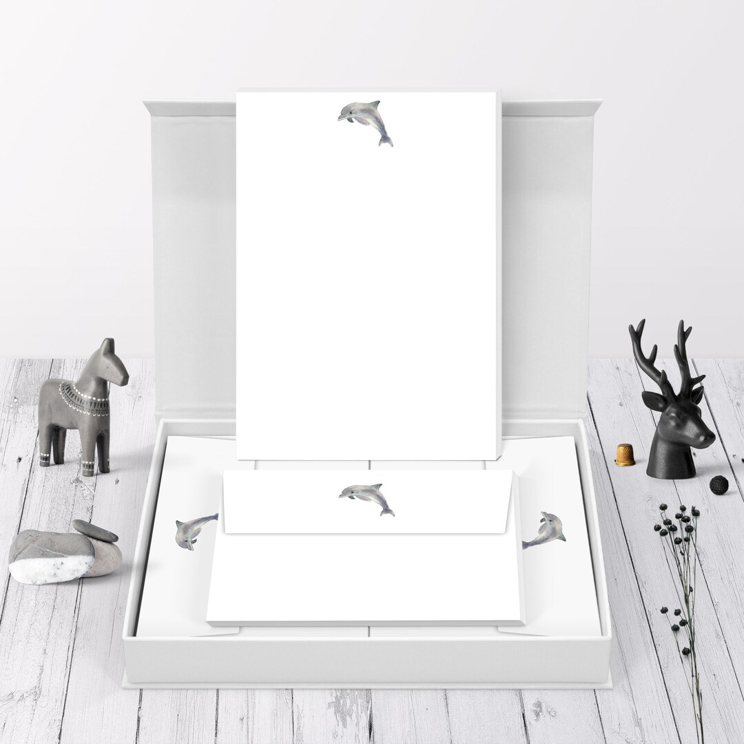 Dolphin Letter Writing Set Cute Stationery Set Letter Writing Kit ...