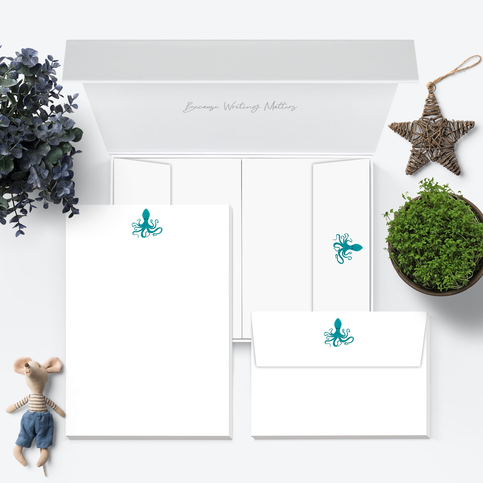 Octopus Letter Writing Set Luxury Stationery Set Letter Writing Paper ...