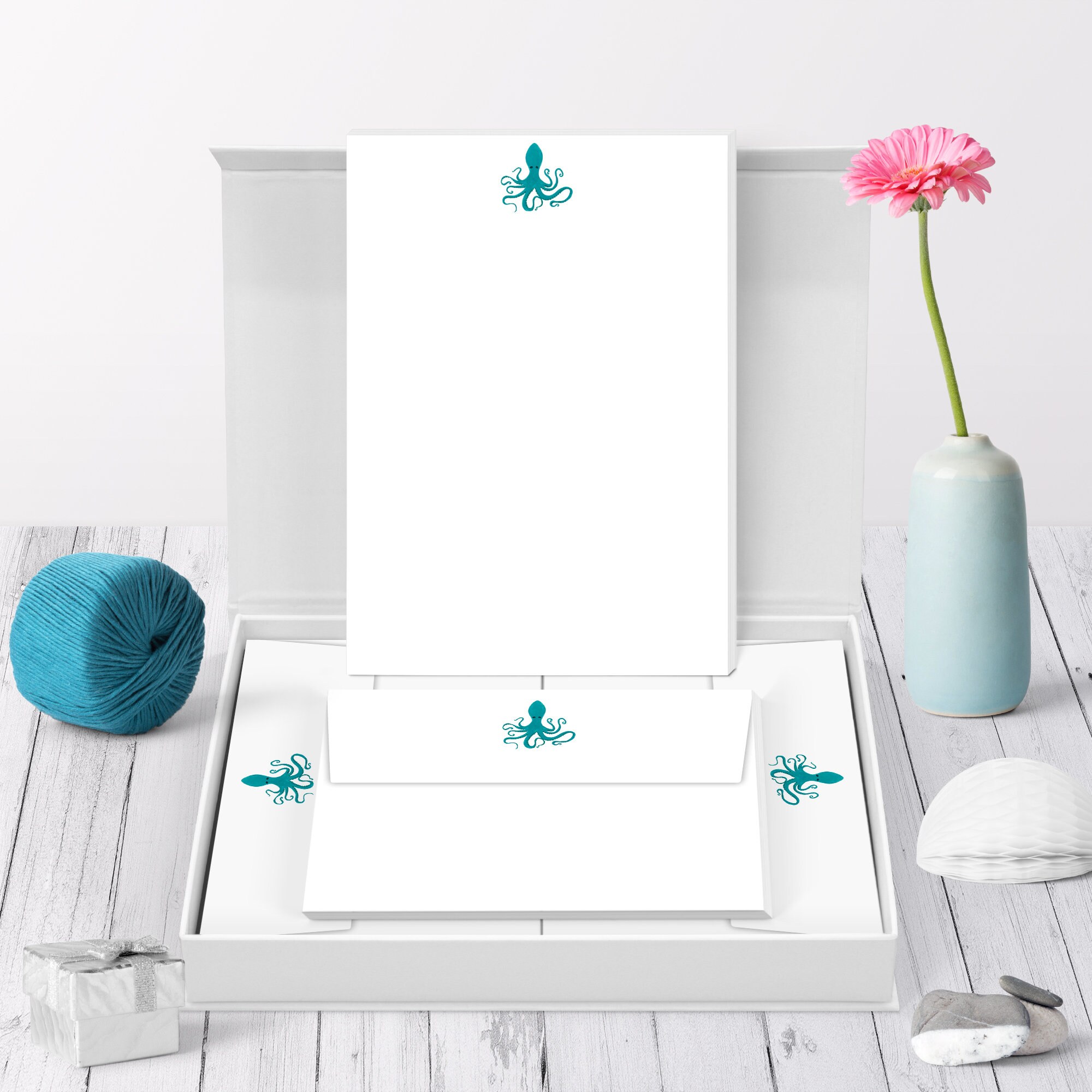 Octopus Letter Writing Set Luxury Stationery Set Letter Writing Paper ...