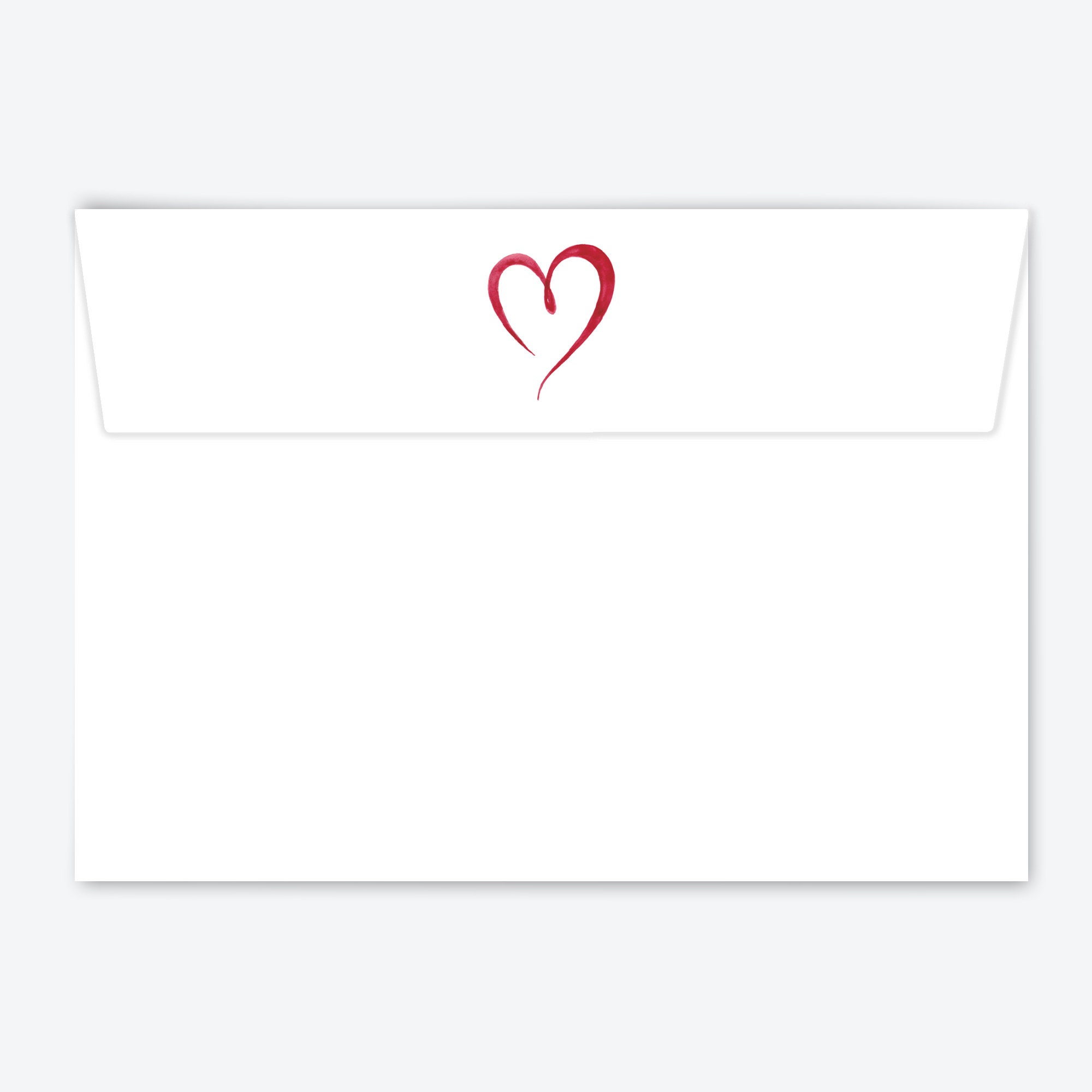 A5 Size Love Heart Letter Writing Paper and Envelopes in White Folder ...