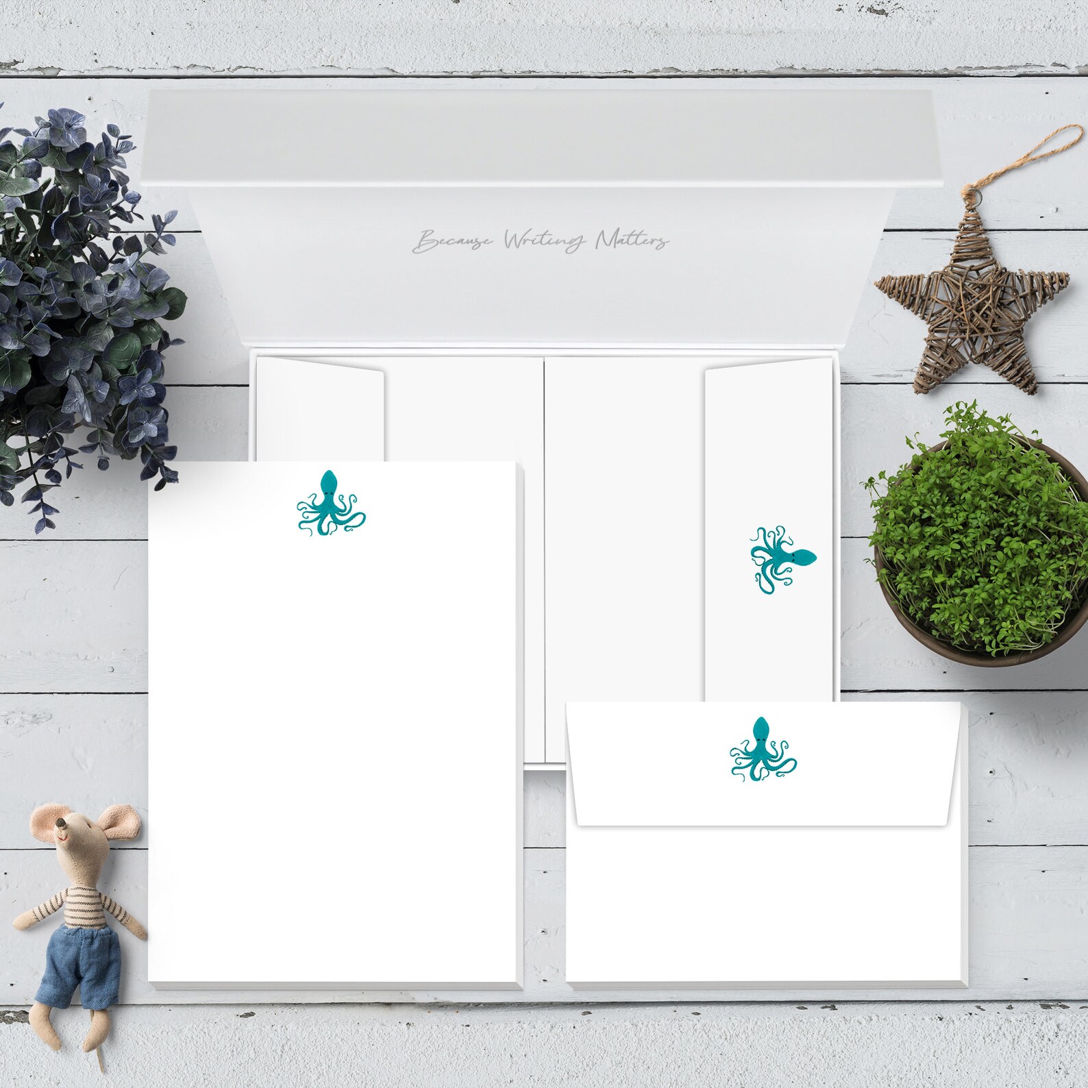 Octopus Letter Writing Set Luxury Stationery Set Letter - Etsy