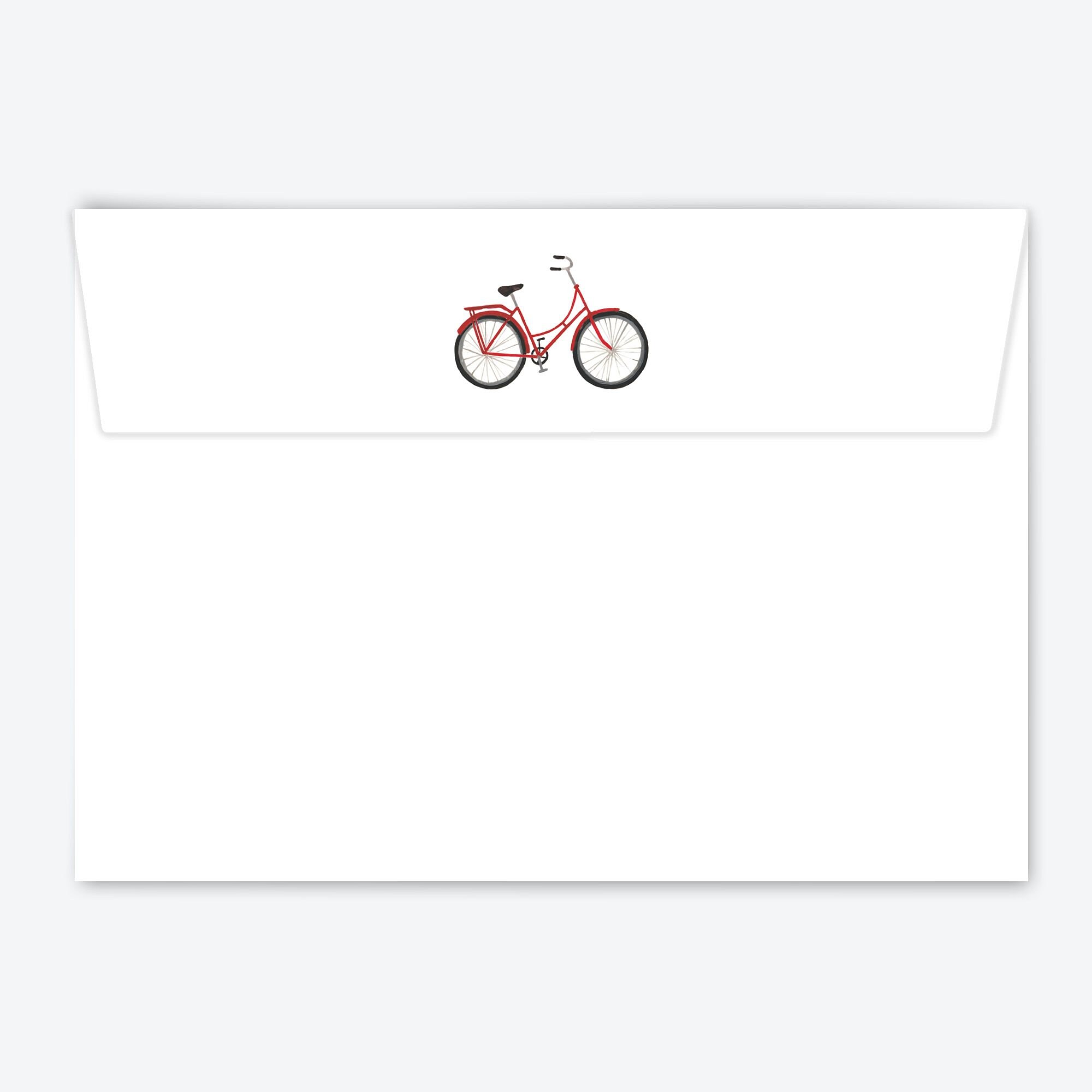 Bicycle Letter Writing Paper and Envelopes | A5 Size Stationary Set - Etsy