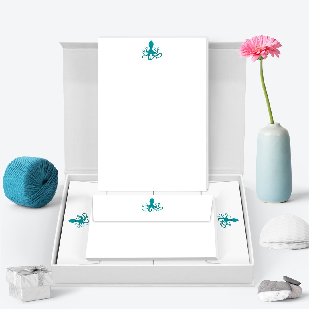 Octopus Letter Writing Set Luxury Stationery Set Letter Writing Paper ...