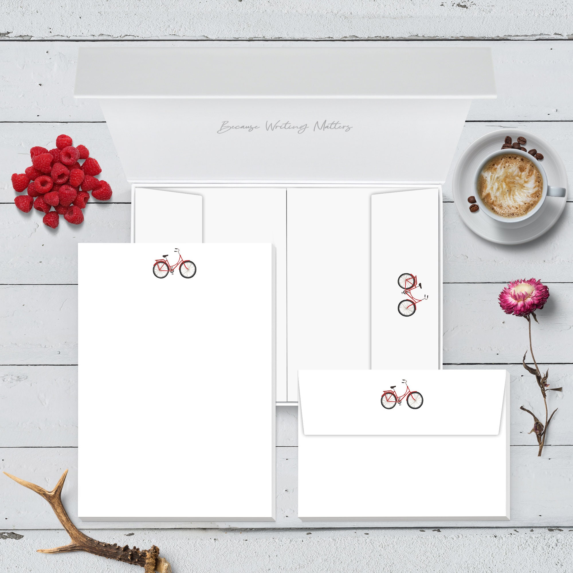 Bicycle Letter Writing Paper and Envelopes | A5 Size Stationary Set - Etsy