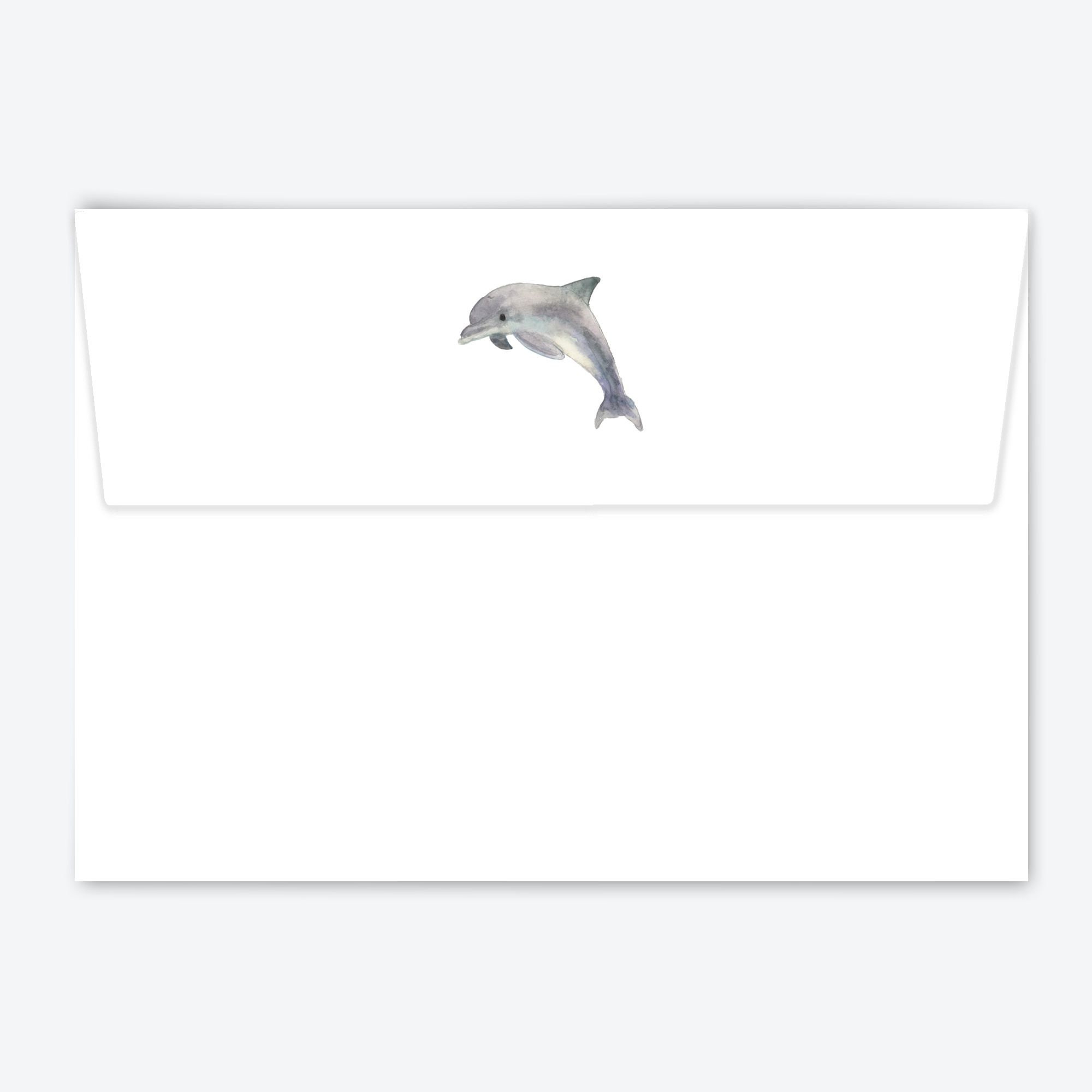 Dolphin Letter Writing Set Cute Stationery Set Letter - Etsy