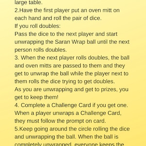 Holiday Party Game, Saran Wrap Ball Game, Printable Party Games ...