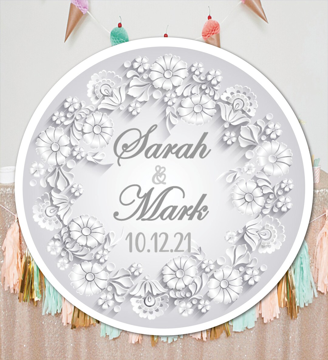 Personalised Wedding Mehndi Dholki Celebration Stickers - Etsy