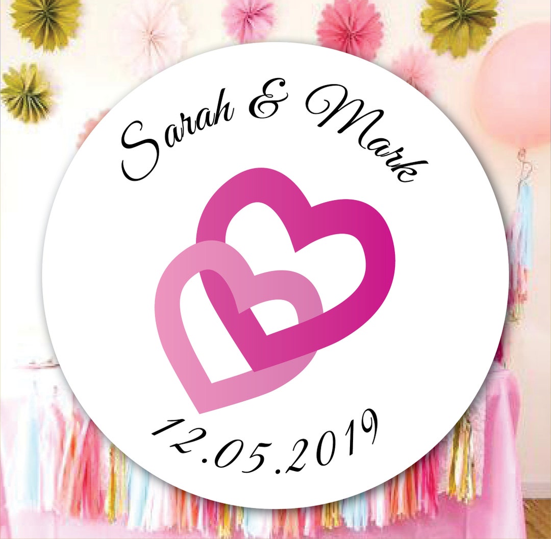 Personalised Wedding, Mehndi, Dholki Celebration Stickers - Etsy