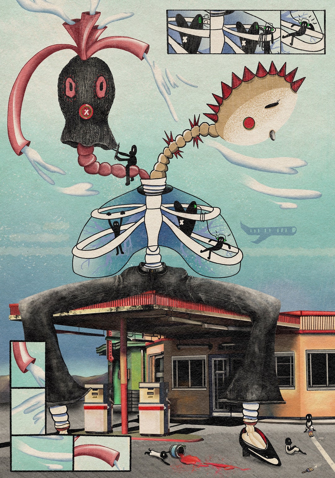 Homie Hangout Illustration - Etsy