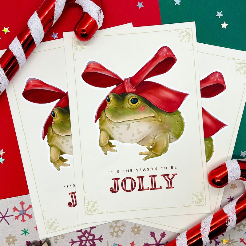 Frog Card - Etsy