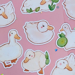Duck Friends Sticker Pack Duck Sticker Matte Stickers - Etsy