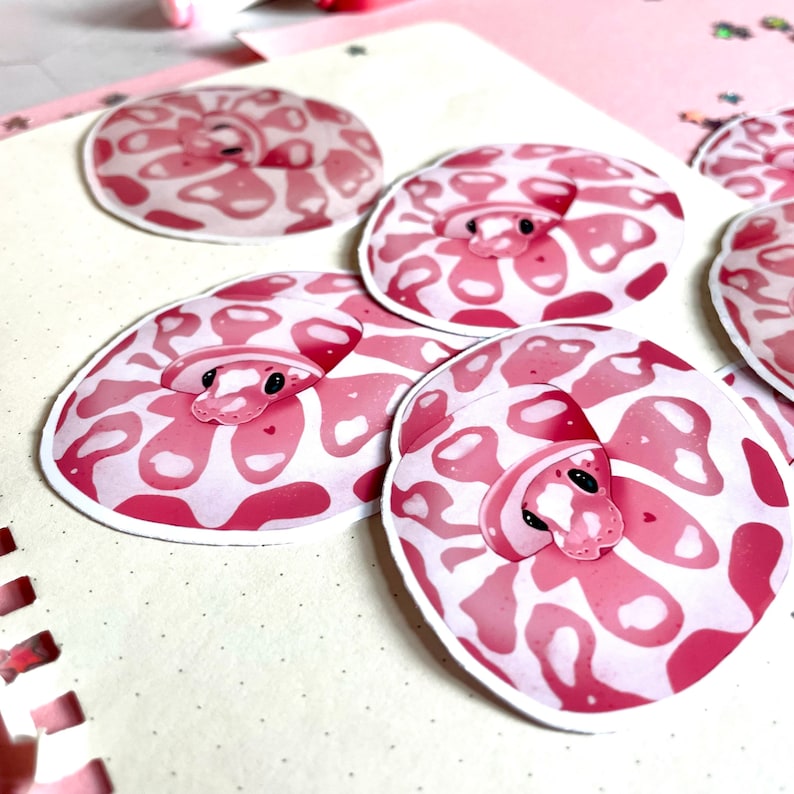 Snake Sticker Boop A Snoot Snake Fruit Sticker Pack - Etsy