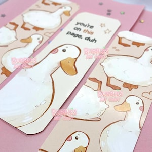 Duck Bookmark | You're on This Page | Cute Bookmark | Double Printed ...