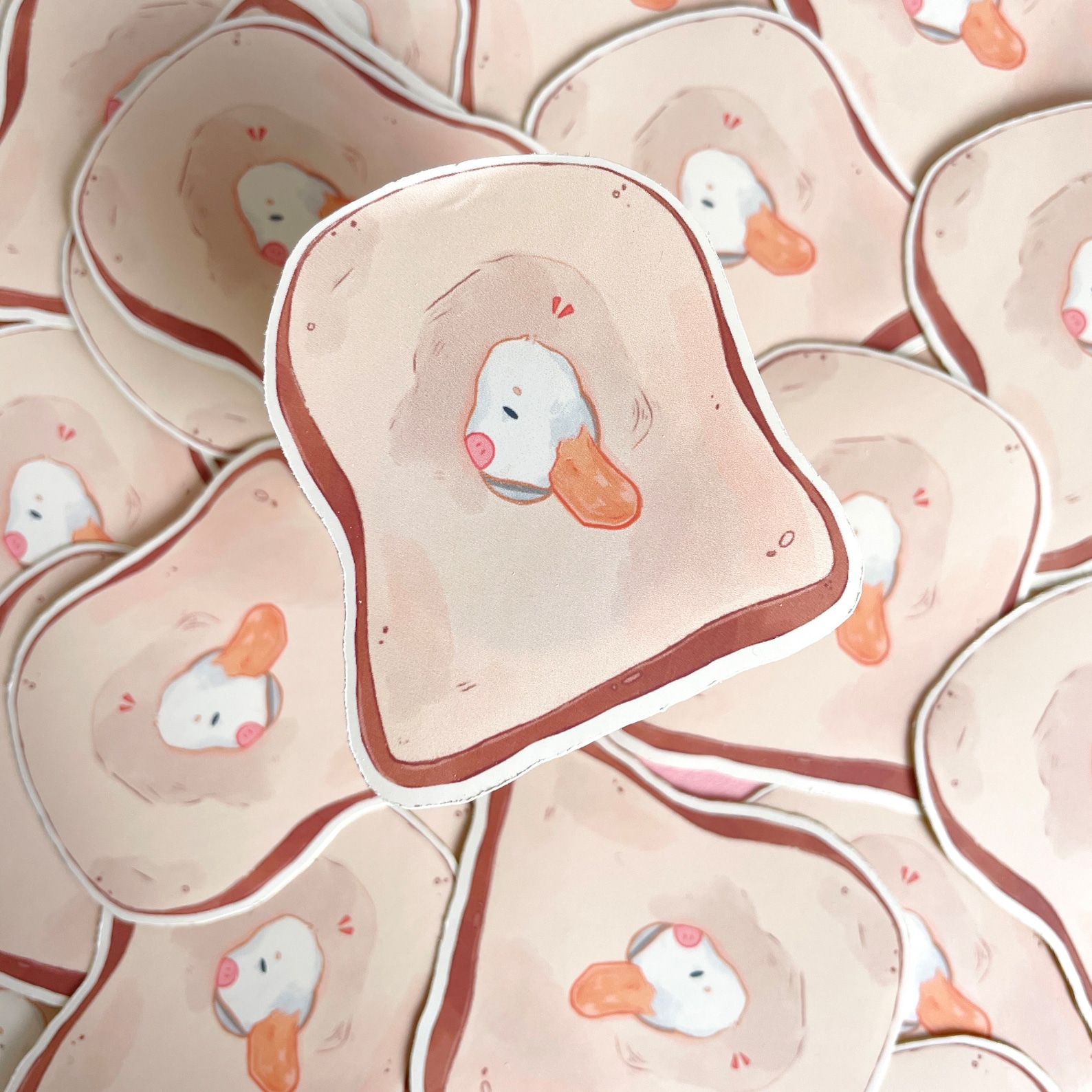 Duck Loaf Sticker Duck in Bread Sticker Durable Sticker - Etsy