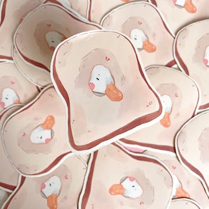 Duck Loaf Sticker | Duck in Bread Sticker | Durable Sticker | Laptop ...